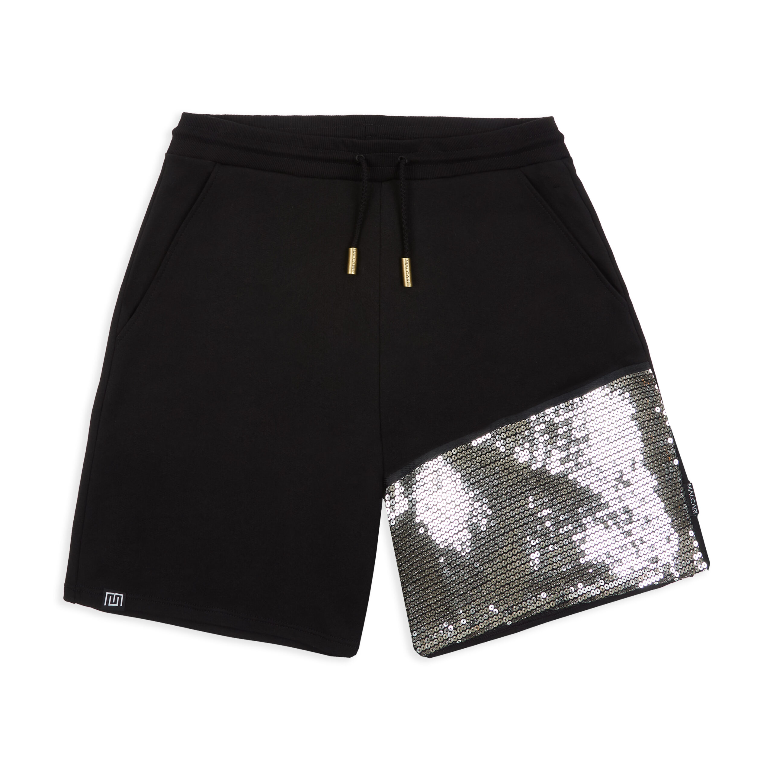 MALCARI Women's Short decorated with chrome colour sequin - Malcari